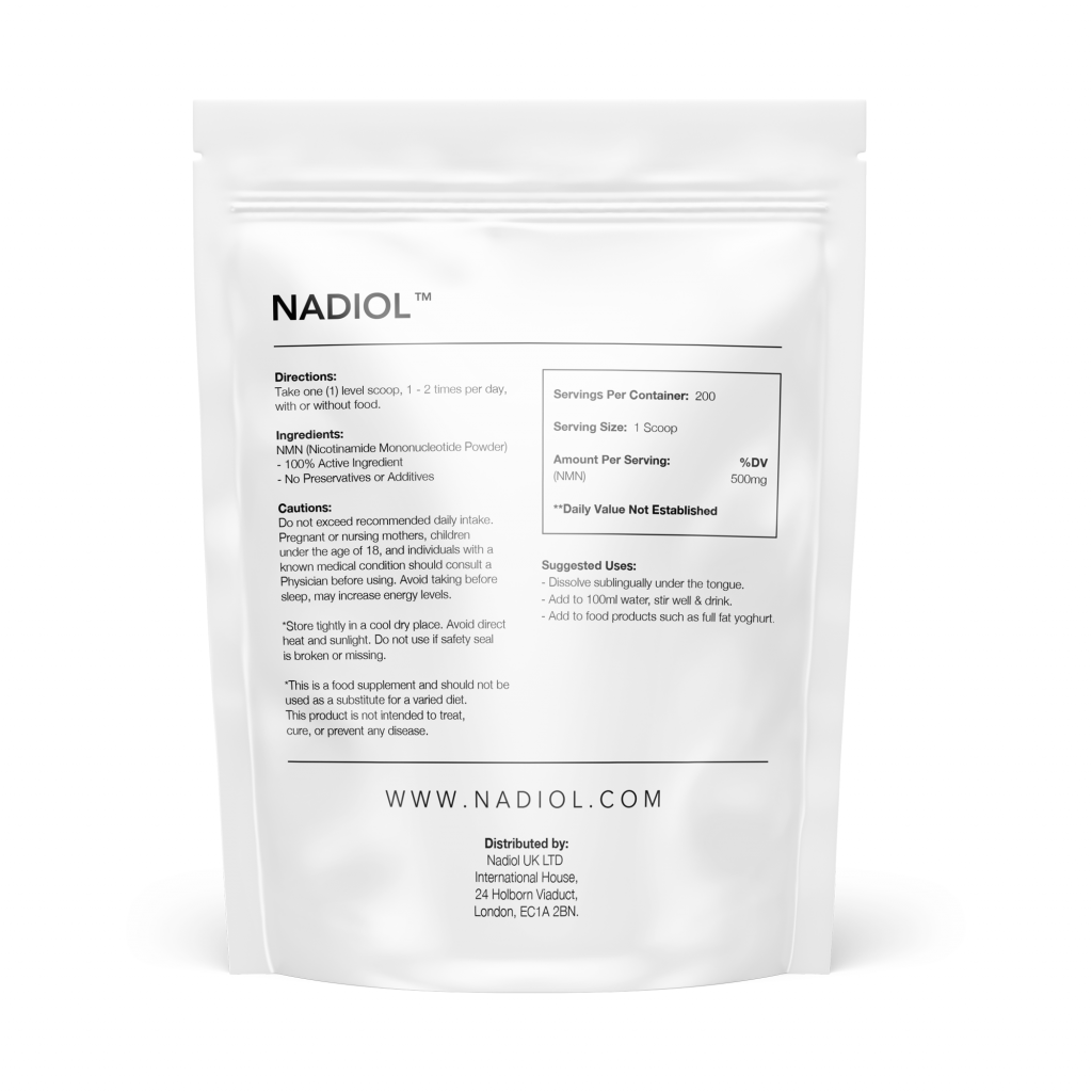 NMN Powder | 100% Nicotinamide Mononucleotide | 0% Additives